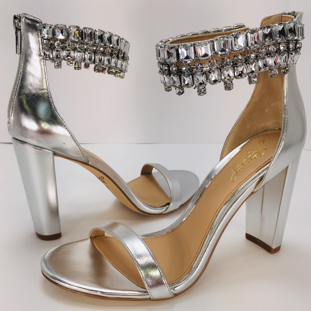 Jewel Badgley Mischka Dancer Rhinestone Heels - Gem